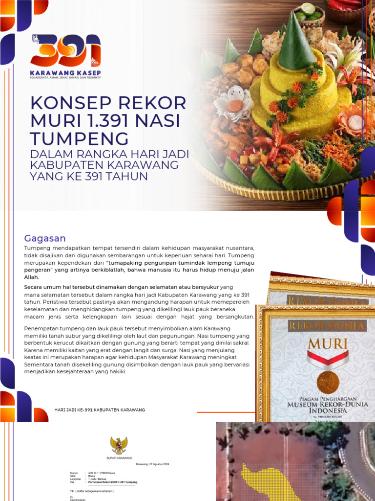 Rekor Muri Nasi Tumpeng - Update 29-8-24 | PDF