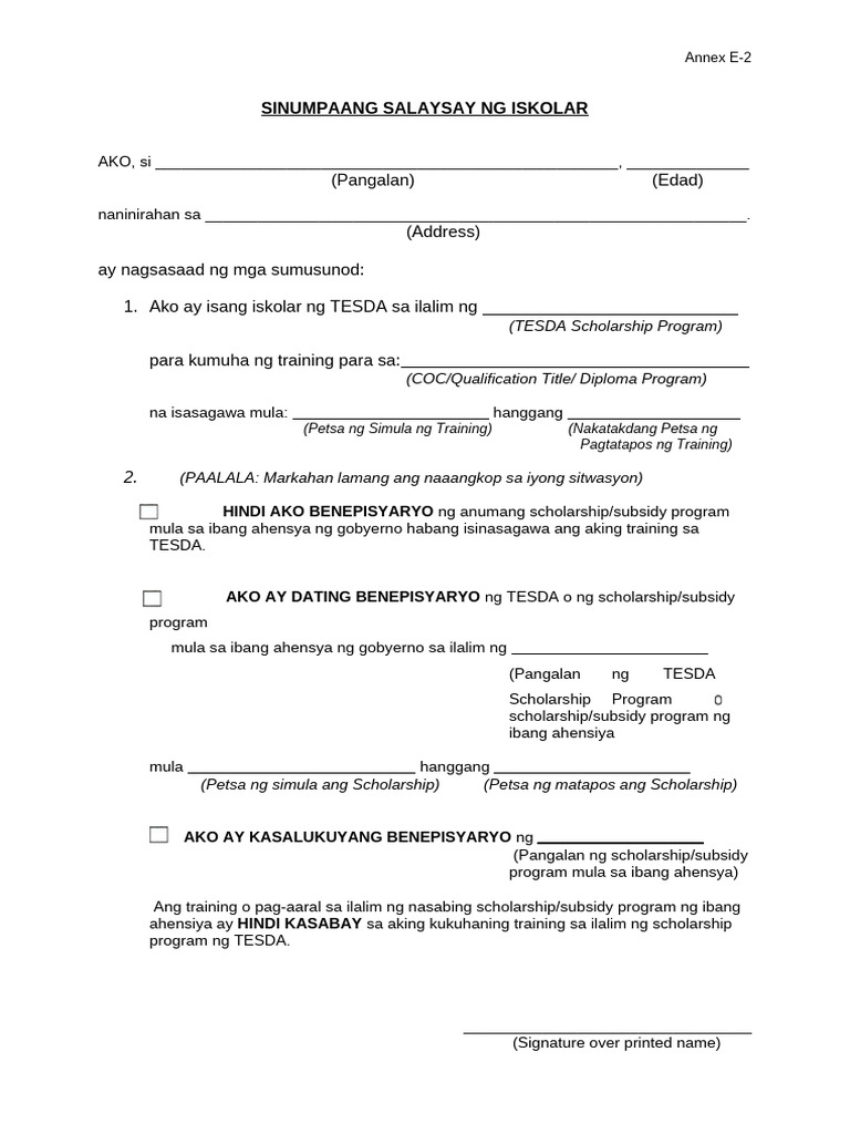 scholars declaration | PDF