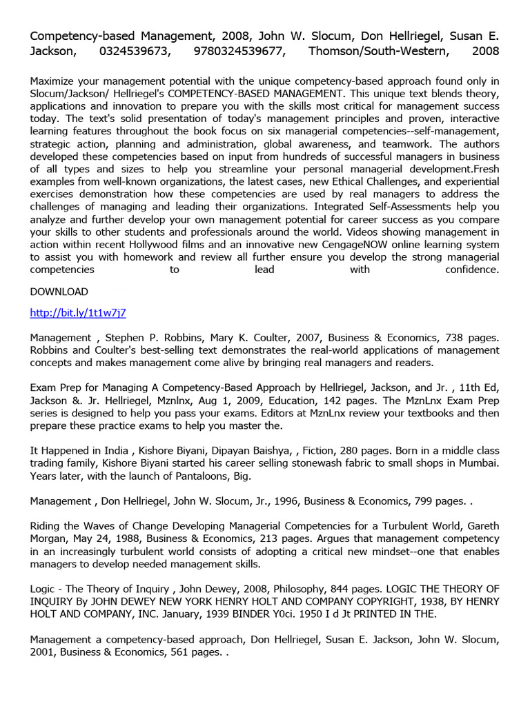 competency-based-management-1 | PDF