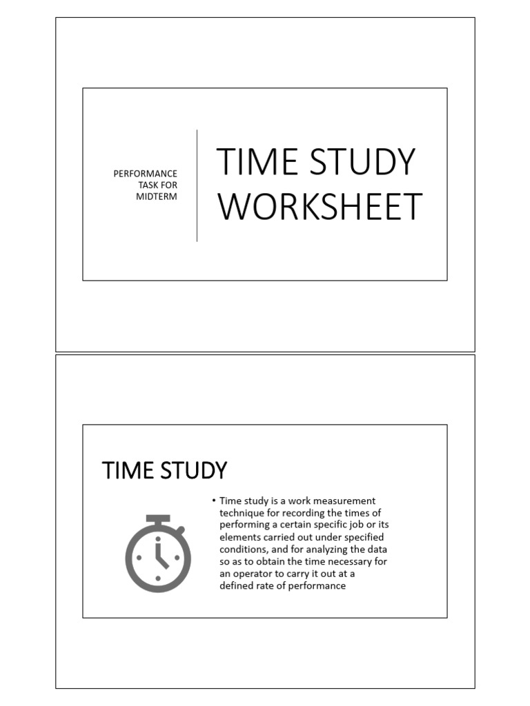 TIME-STUDY-WORKSHEET_Lesson (1) | PDF