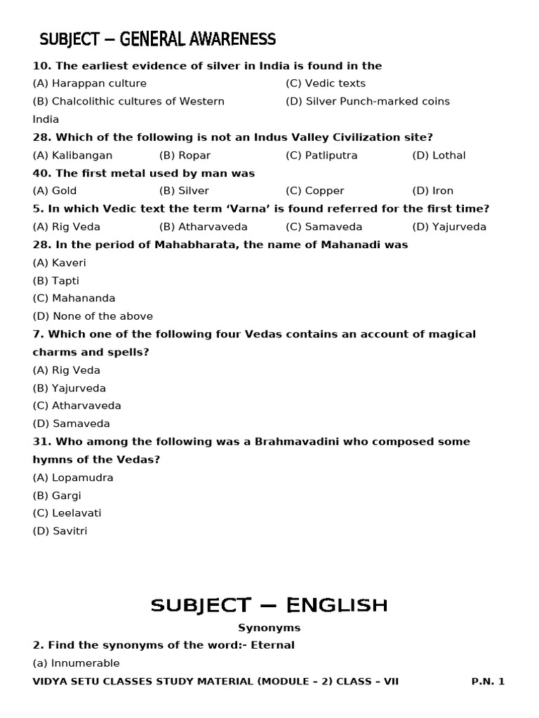 QP - Vii Module - 2 2024 | PDF