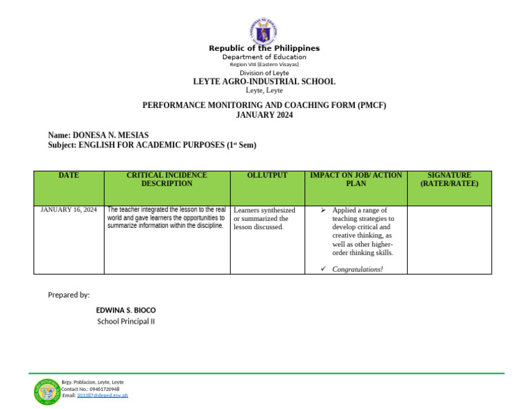PMCF Mesias Jan. 2024 | PDF