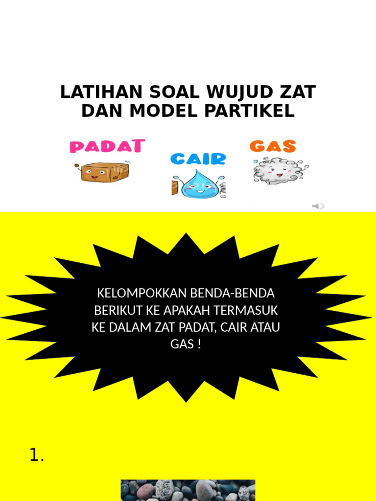 Latihan Soal Wujud Zat Dan Model Partikel | PDF
