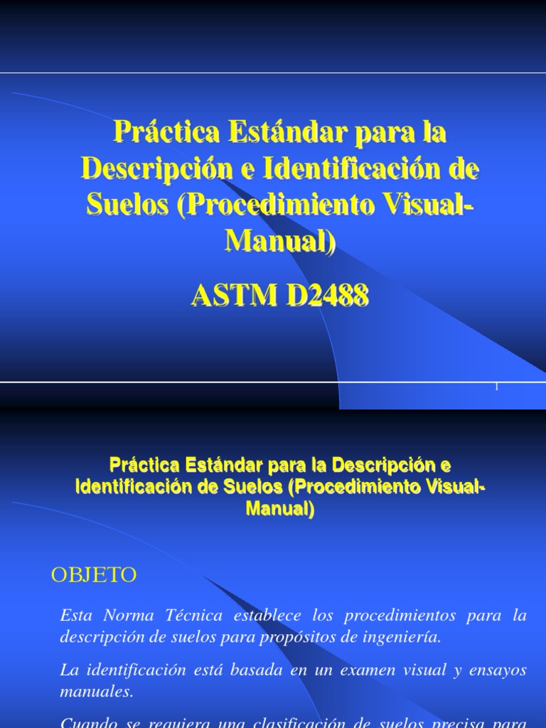 Clasificación Visual de Suelos ASTM D2488 | PDF | Porcentaje | Suelo
