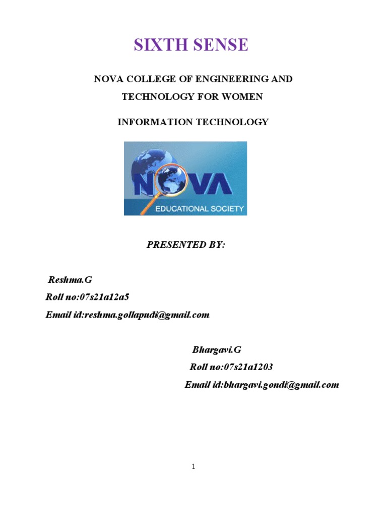 11 Sixth Sense | PDF | Graphical User Interfaces | Augmented Reality