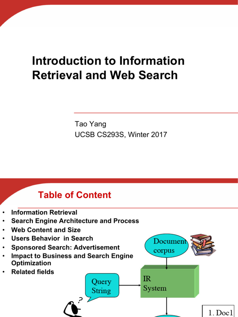 IR and Web Search | PDF