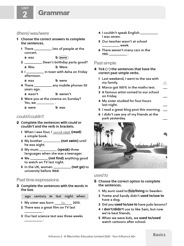 L2 A2PLUS U2 Basics Grammar Vocabulary | PDF