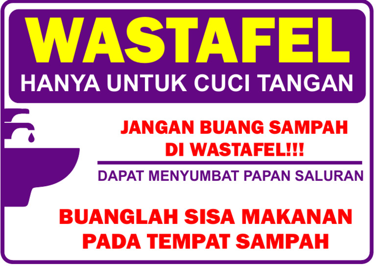 Dilarang Buang Sisa Makanan Di Wastafel | PDF