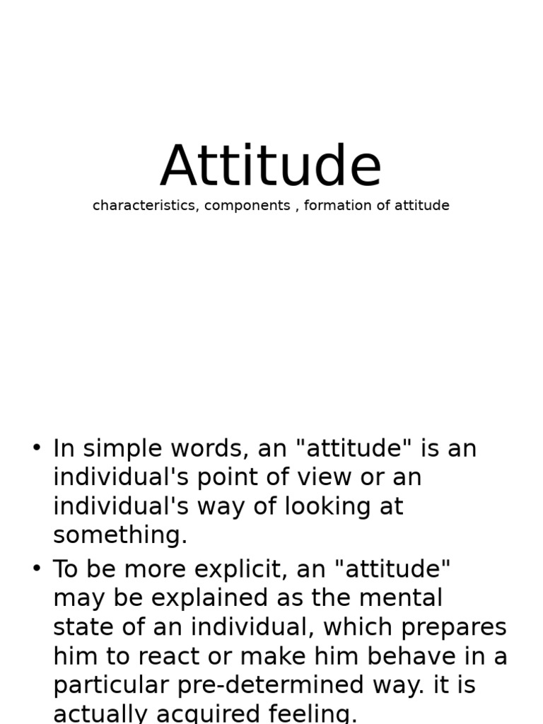 Attitude | PDF