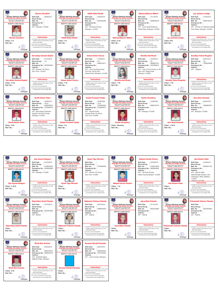 School Student Idcard 22 | PDF