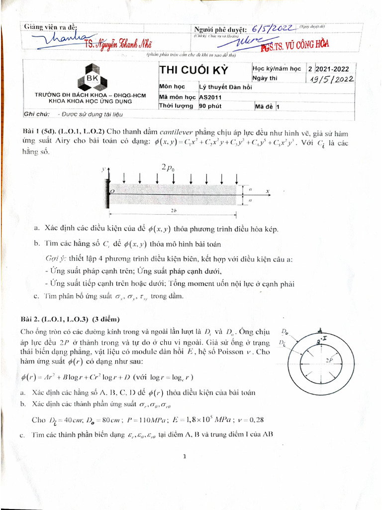 Đề CK HK212 | PDF