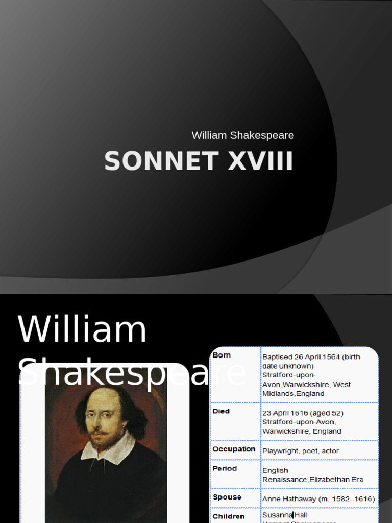 Sonnet XVIII | PDF