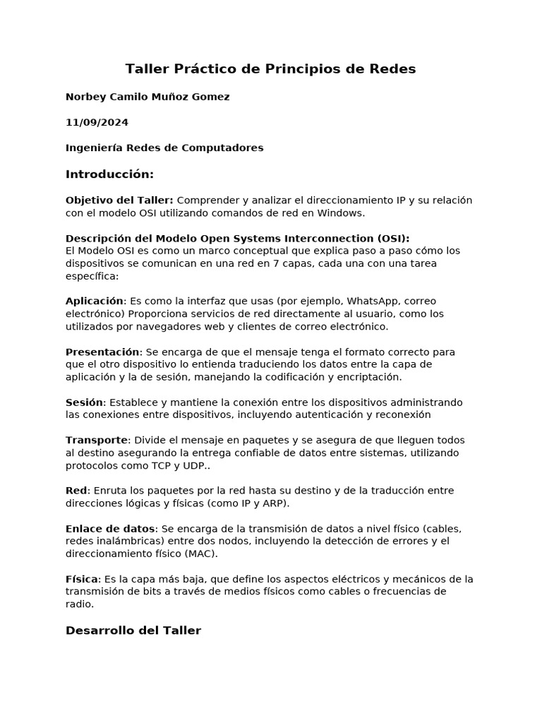 Taller Practico | PDF