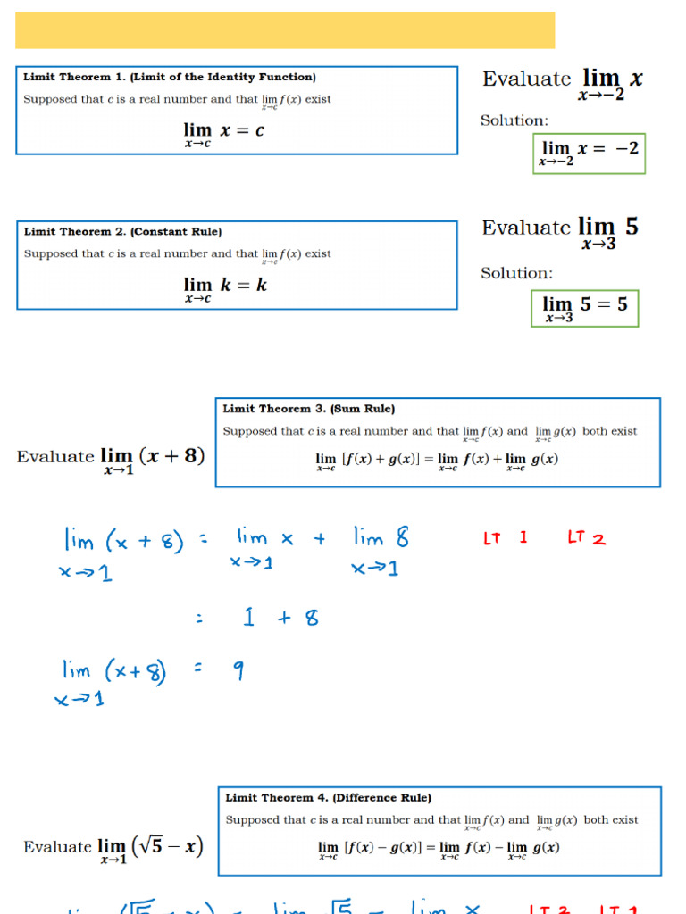 Limit Theorems Examples | PDF