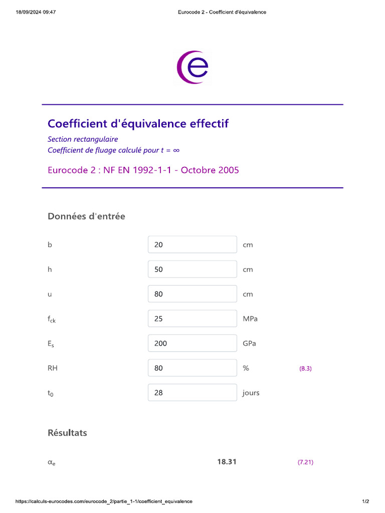 Eurocode 2 - Coefficient d_équivalence | PDF