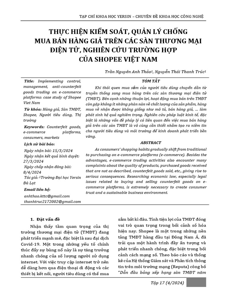 Tran Nguyen Anh Thao - KHCN (61 - 69) | PDF