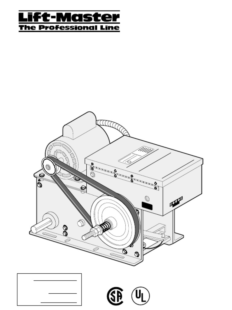 Liftmaster HJ Serie 2000 Manual | PDF
