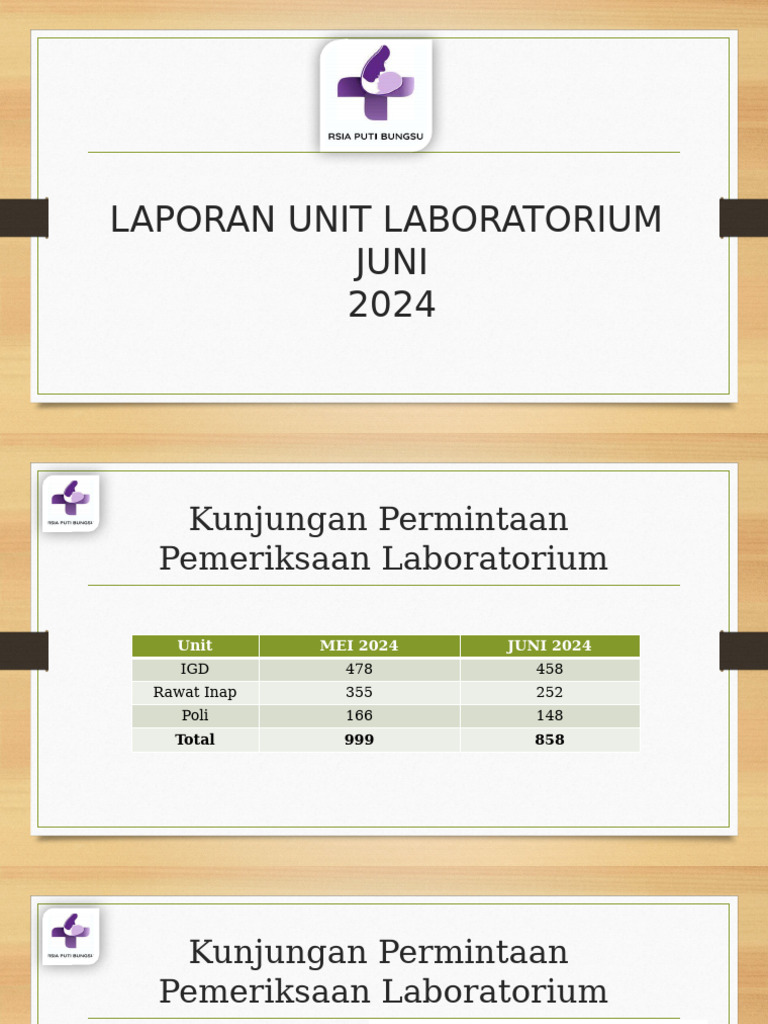 06. LAPORAN KINERJA UNIT LAB BULAN JUNI 2024 | PDF