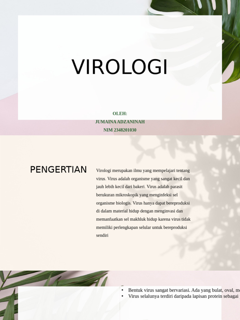 Presentasi Virologi | PDF
