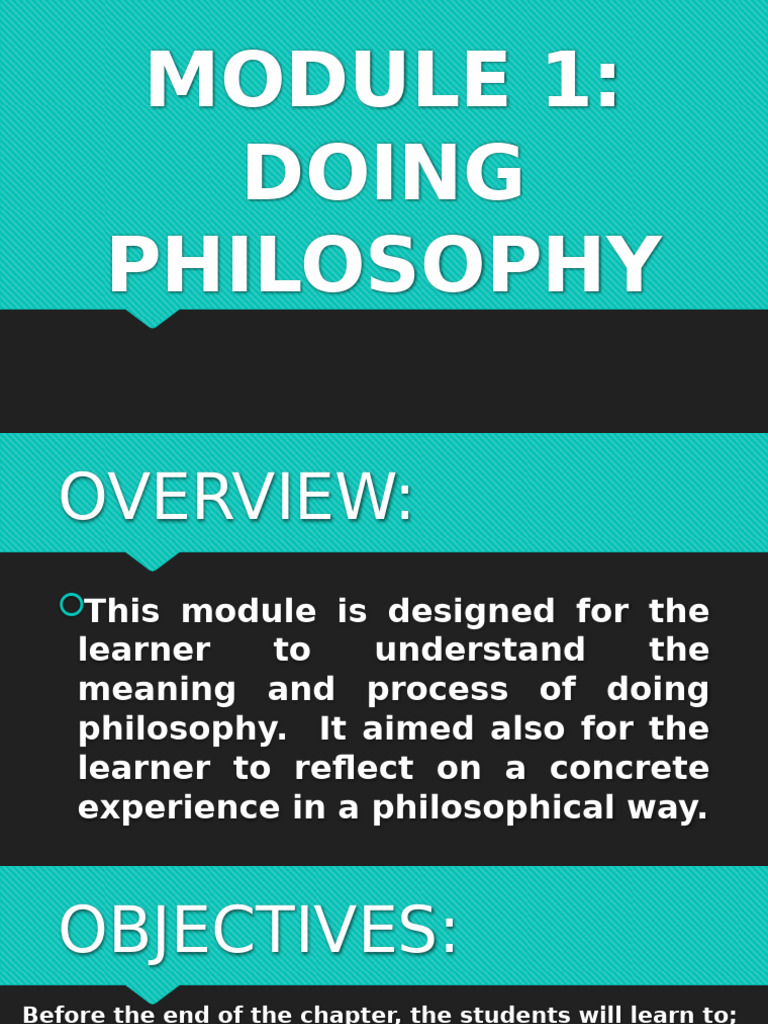 CCCC Philo - Doing Philosophy | PDF