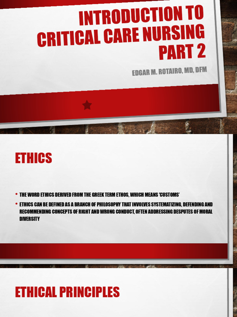 Introduction To Critical Care Nursing Part 2 PDF | PDF