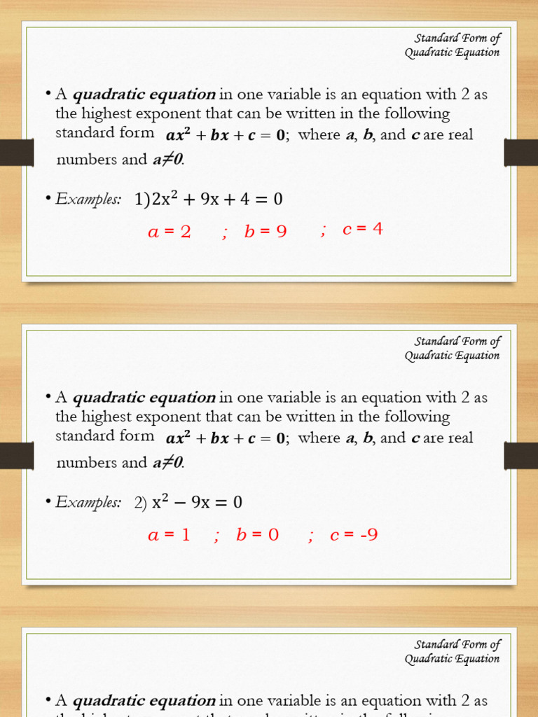 Solutions of Quadratic Equation and Discriminant | PDF