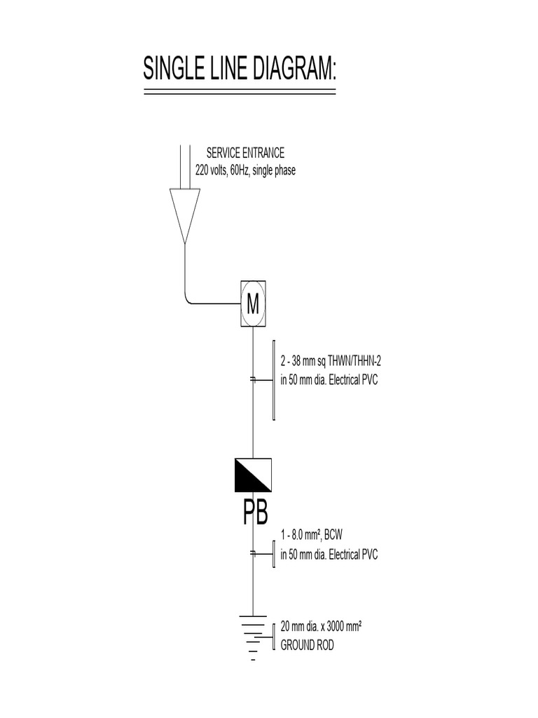 Single Line Diagram | PDF