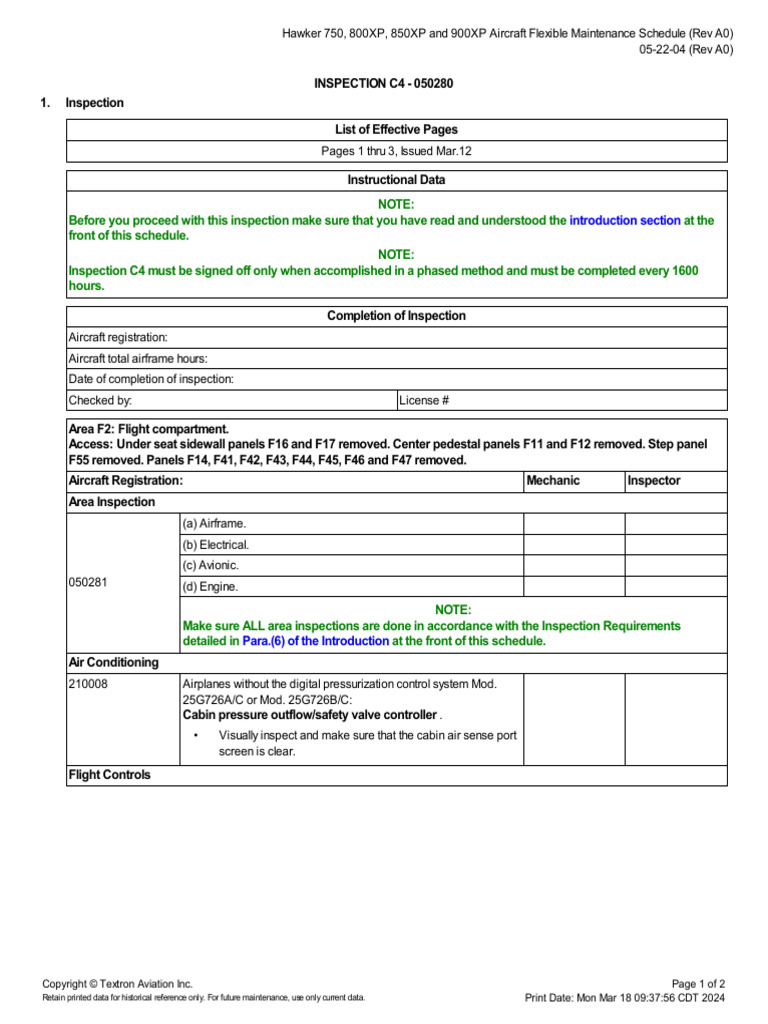 Introduction Section: Page 1 of 2 Print Date: Mon Mar 18 09:37:56 CDT ...