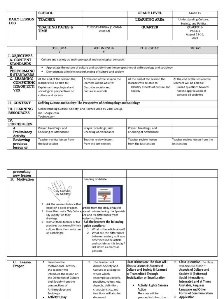 DLL Ucsp Week 3 | PDF