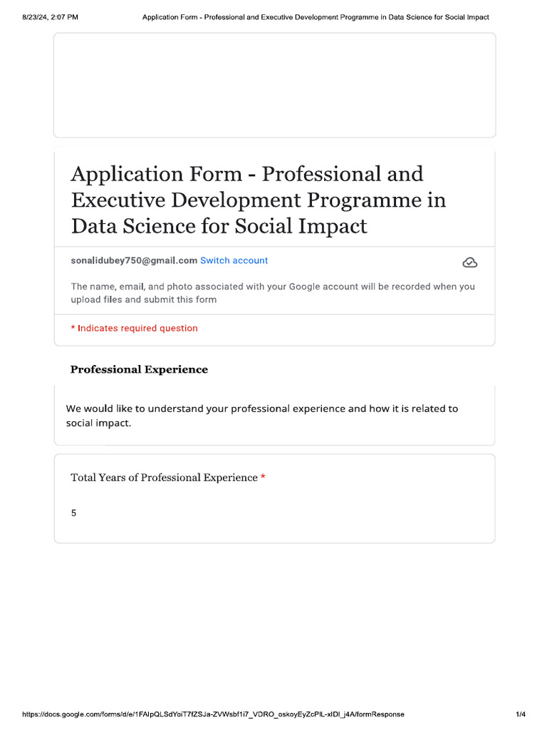 Ashoka DS Application 2024 - P5-P8 | PDF