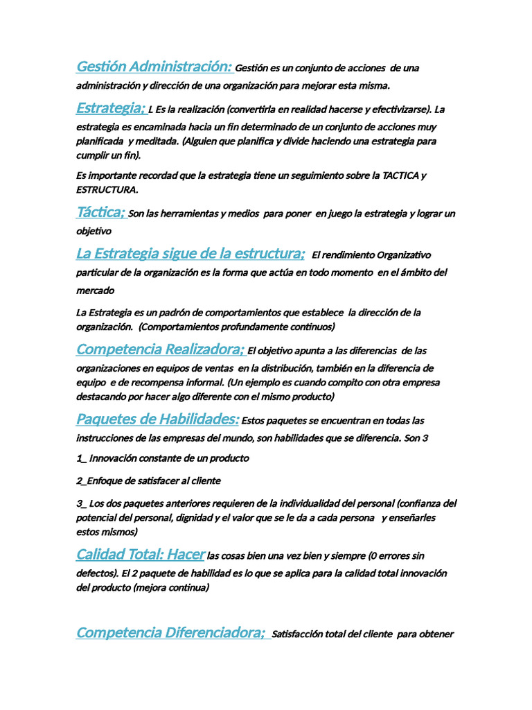 Gestion Administracion 2TA | PDF