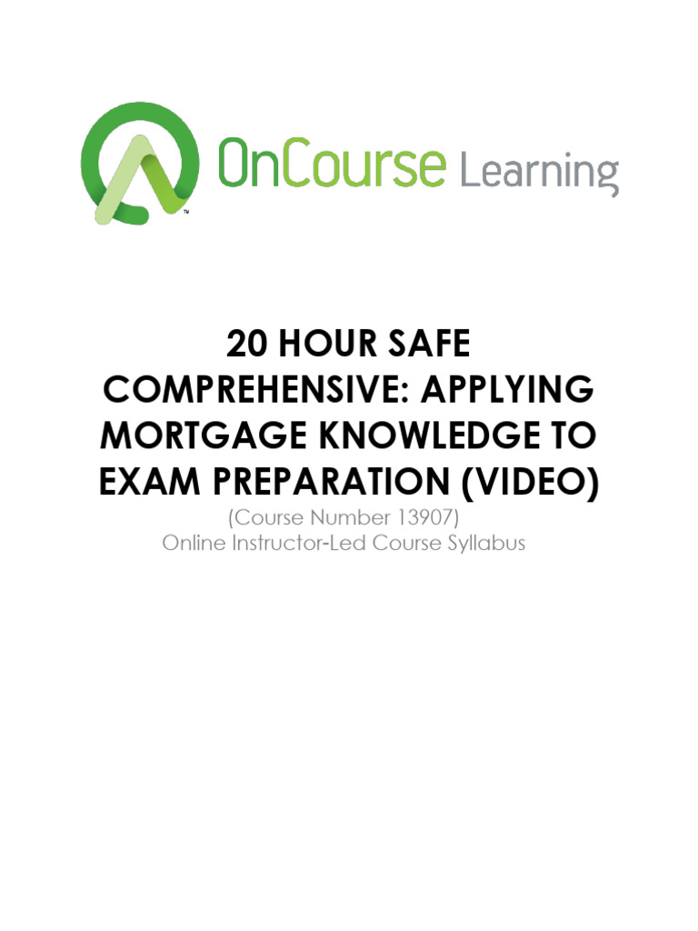 20_Hour_Syllabus_(One_Week)_v1.0 | PDF 20_Hour_Syllabus_(One_Week)_v1.0 | PDF