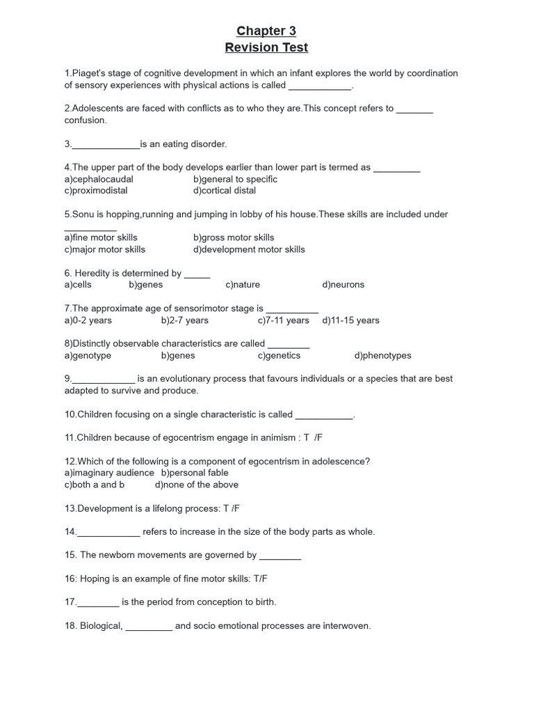 Chapter 3 MCQ | PDF | Science & Mathematics
