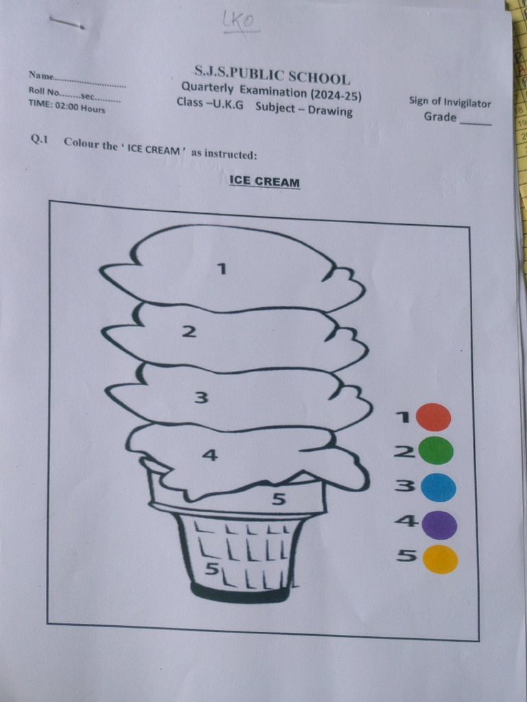 Class UKG Drawing Quarterly Exams 22-Aug-2024 14-30-06 | PDF