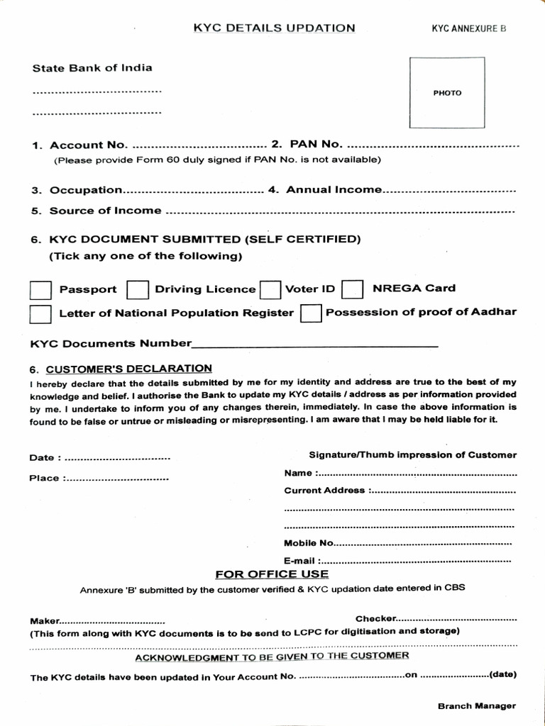 KYC Form | PDF
