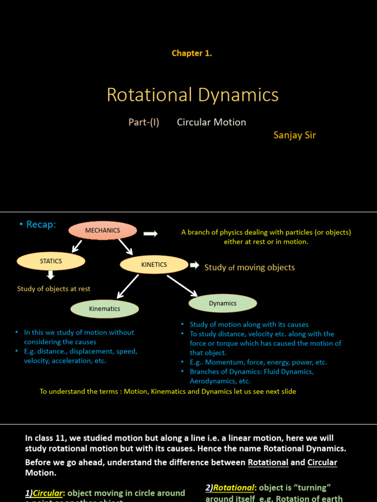 Ch.1 Rotational Dynamics | PDF