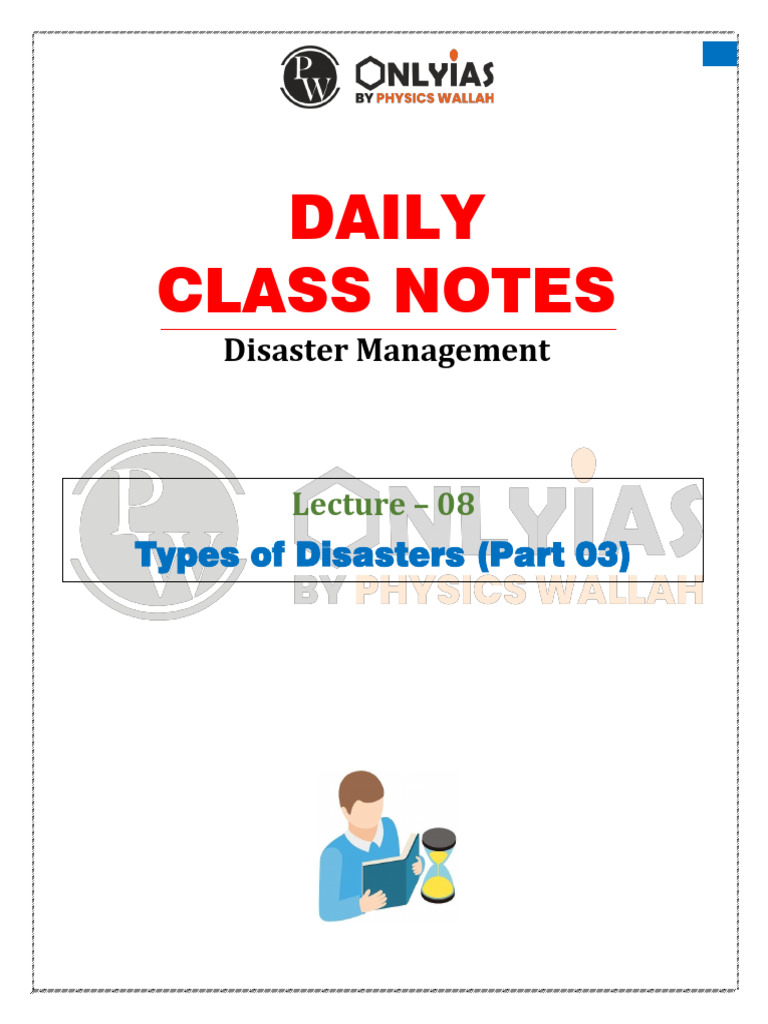 65b52d2b37eb8a0018dab808 - ## - Disaster Management 08 - Daily Class ...