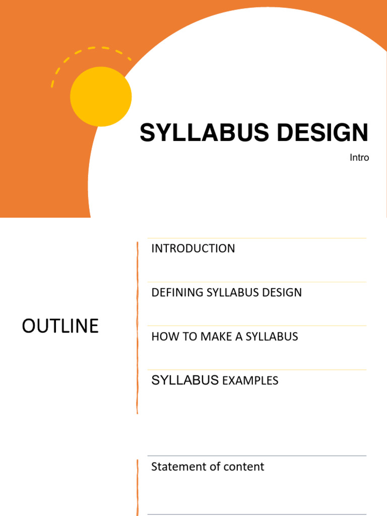 1 Syllabus Design Introduction Pdf