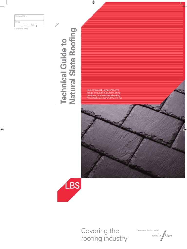 Natural Slate Roofing Technical Guide | PDF | Roof | Sedimentary Rock