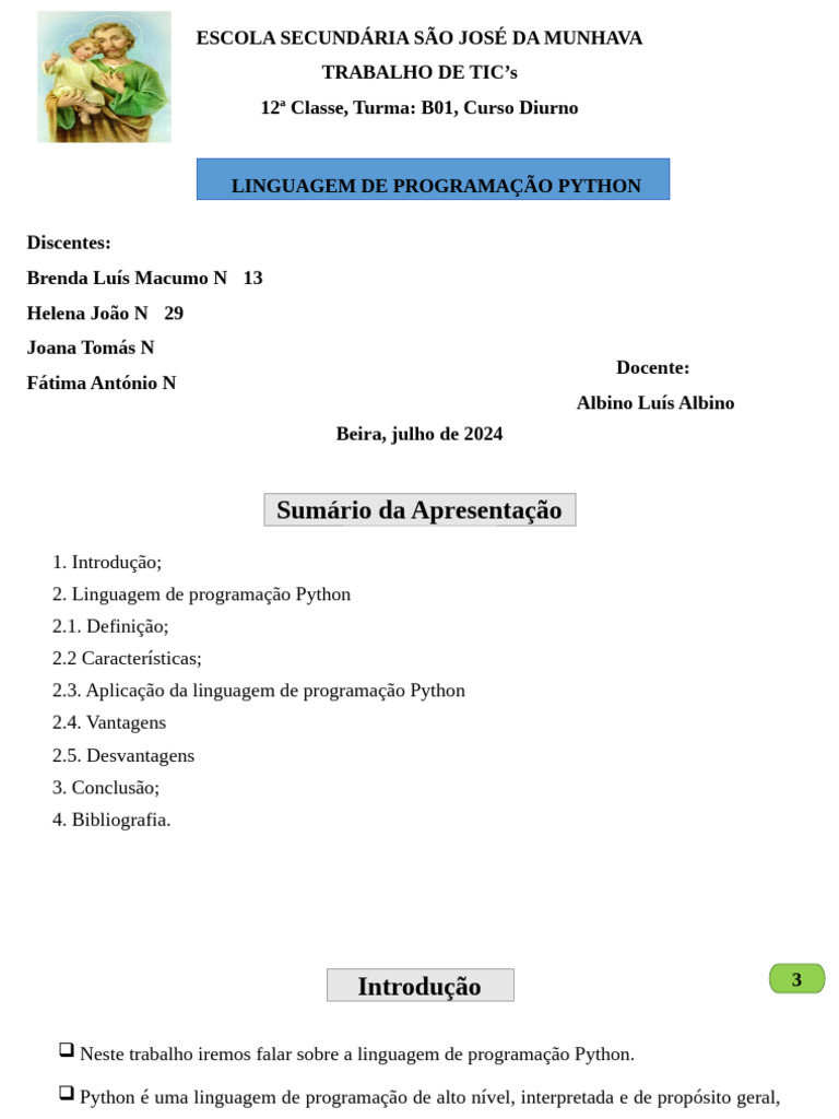 Linguagem de Programacao Python | PDF