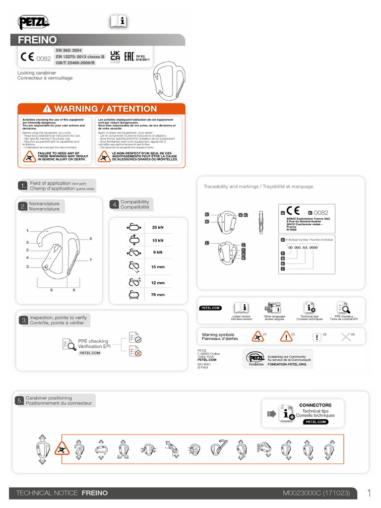 Technical Notice FREINO 1 | PDF