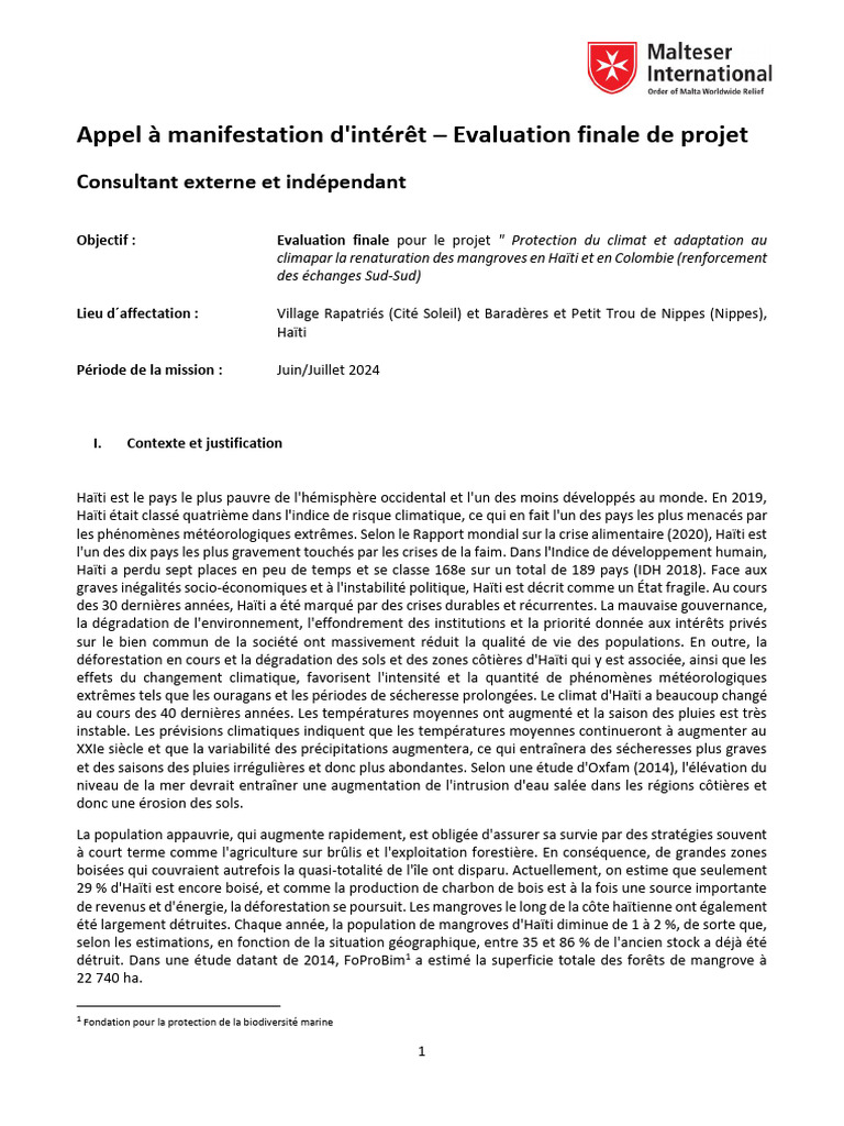 ToR Final Evaluation - 4059 | PDF