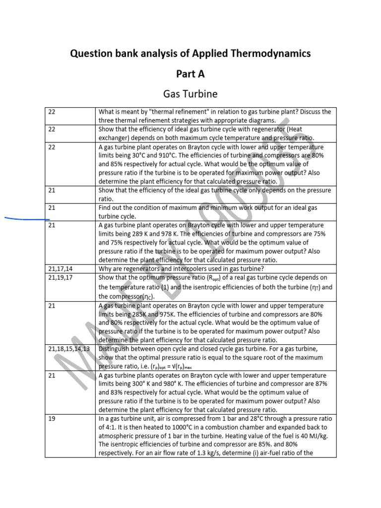 QB Analyzed | PDF | Turbine | Teaching Methods & Materials