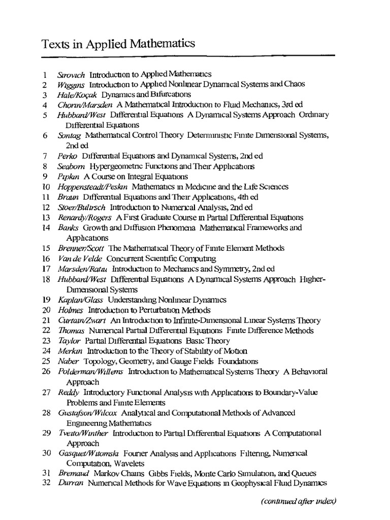 Chorin, Alexandre J. and Mardsen, Jerrold E. - A Mathematical ...