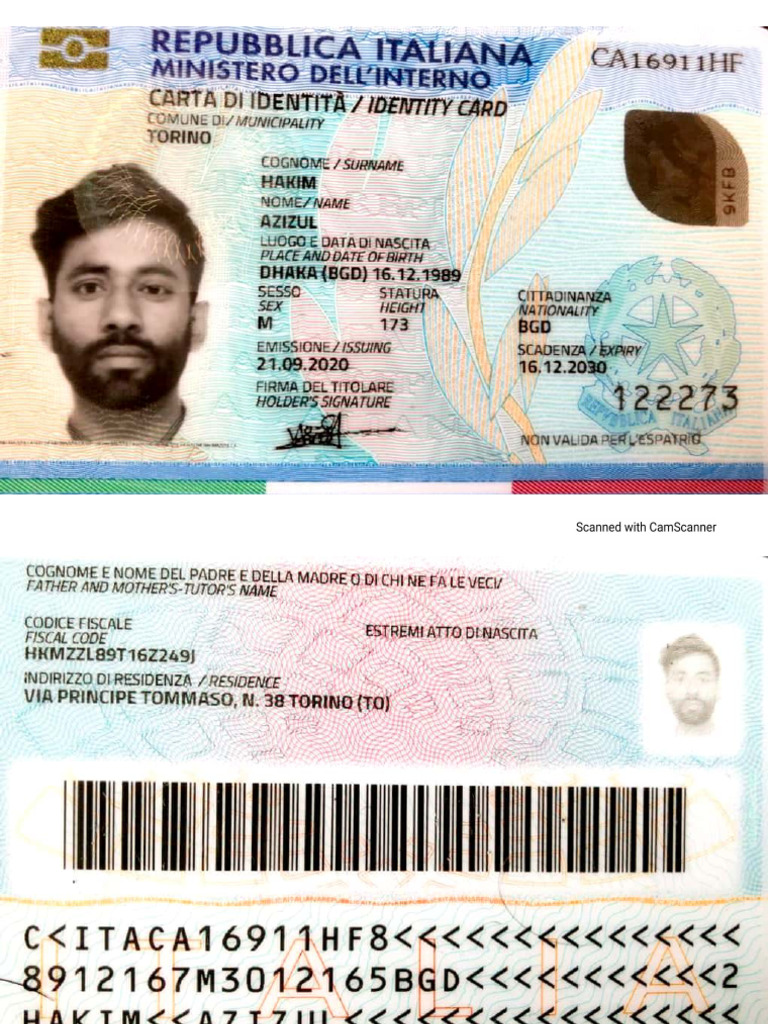 Carta Di Identità | PDF