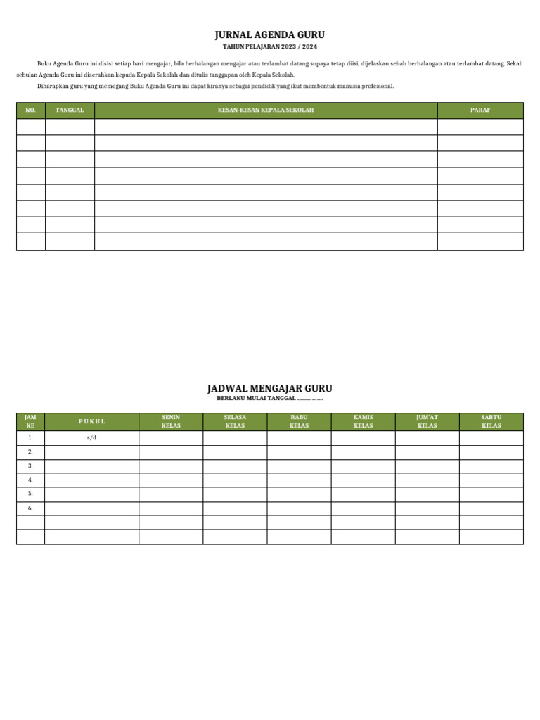 Jurnal Mengajar Guru | PDF