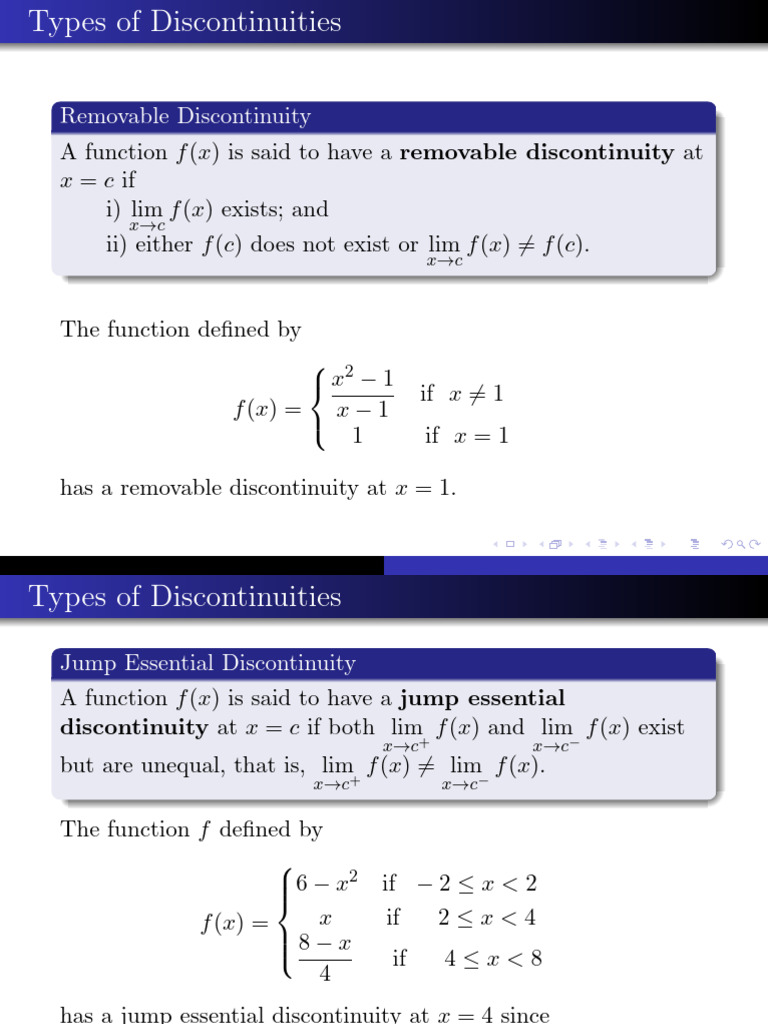 Types of Discontinuity | PDF