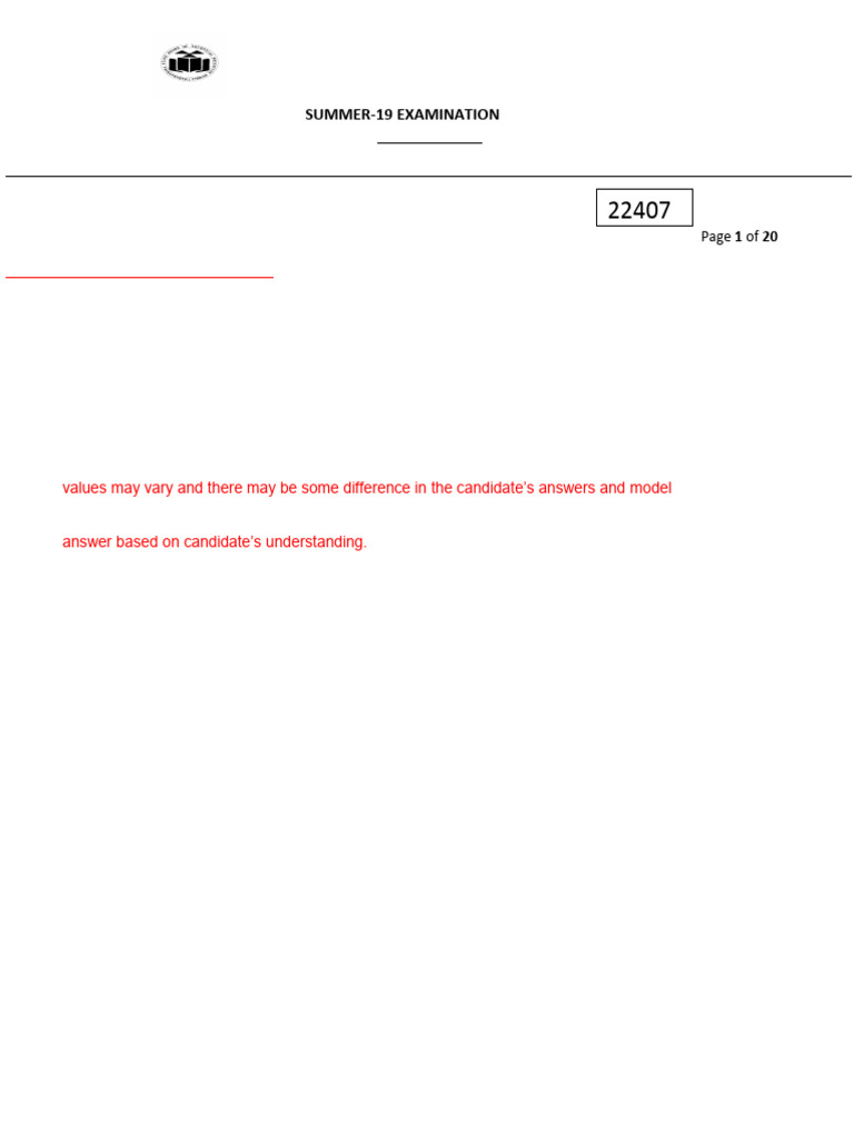 Chemical Process Instrumentation Control Summer 2019 Answer Paper 1 | PDF