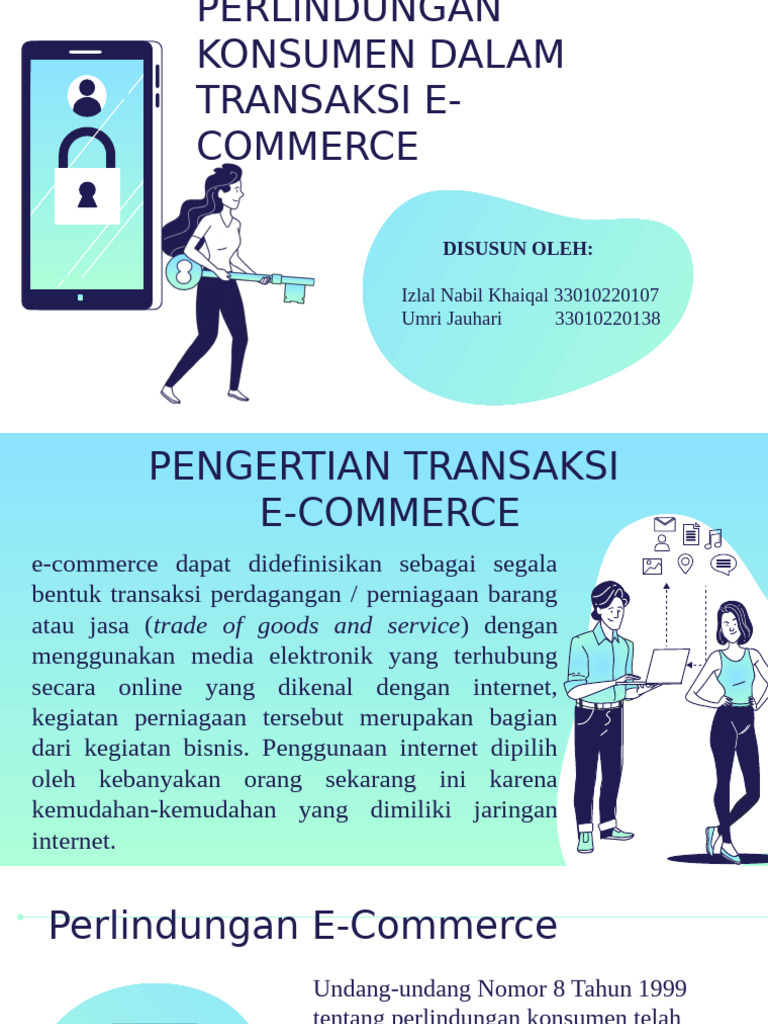 Perlindungan Konsumen Dalam Transaksi E-Commerce - Kel.12 | PDF