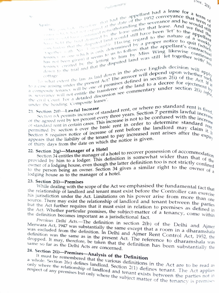 Premise Definition Under DRC Act | PDF | Leasehold Estate | Landlord